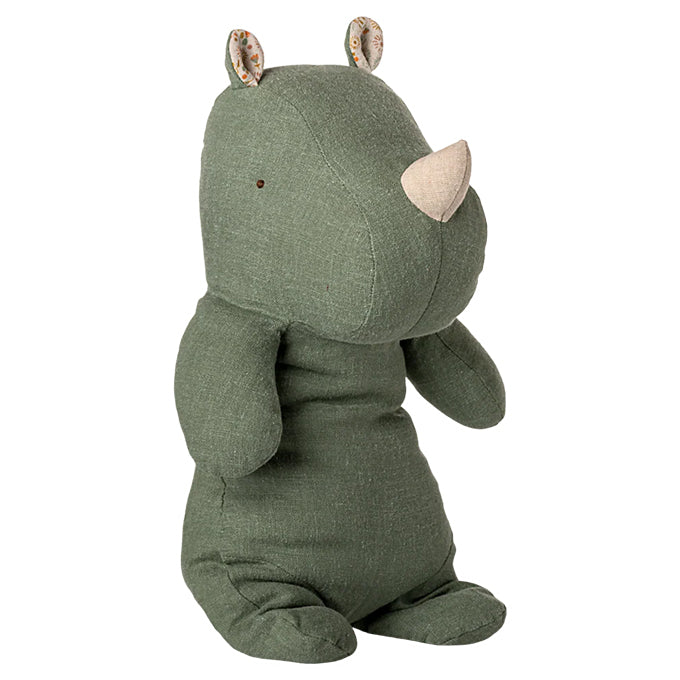 Maileg Knuffel Neushoorn Safari Friends Rhino Medium, Sage – Villa Hoera